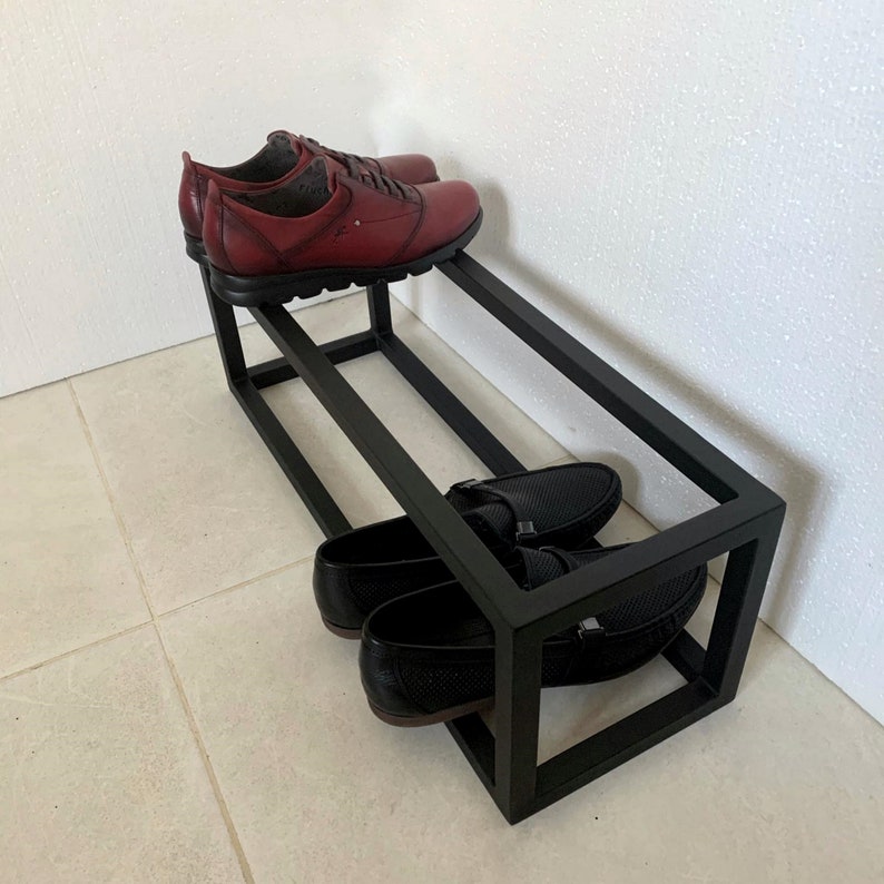 Metal Frame Shoe Rack Powder Coated Shoe Storage Organizer - Etsy