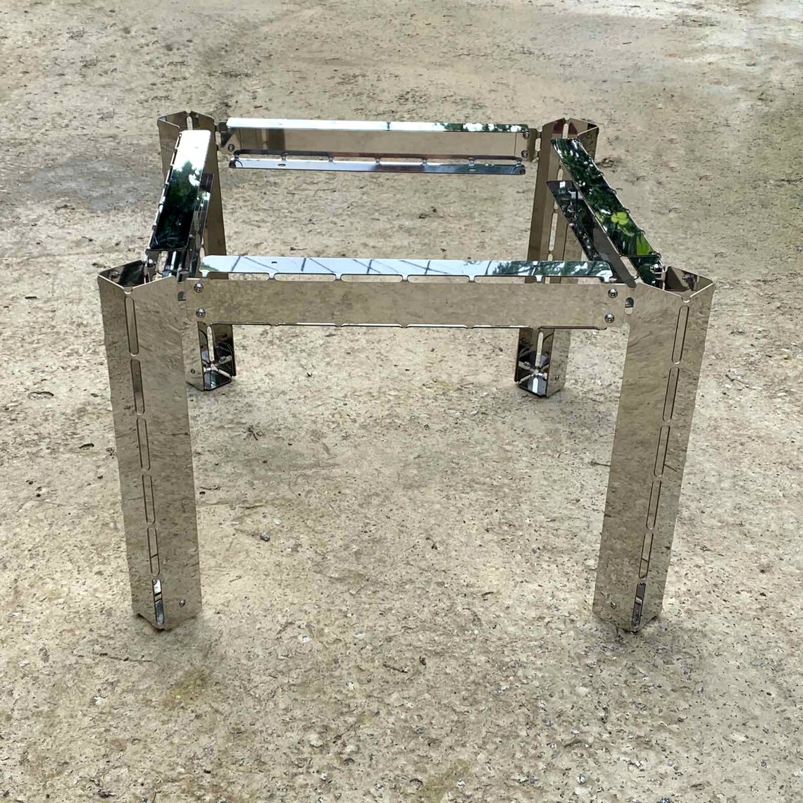 Metal Coffee Table Base Metal Table Legs Full Frame Metal | Etsy