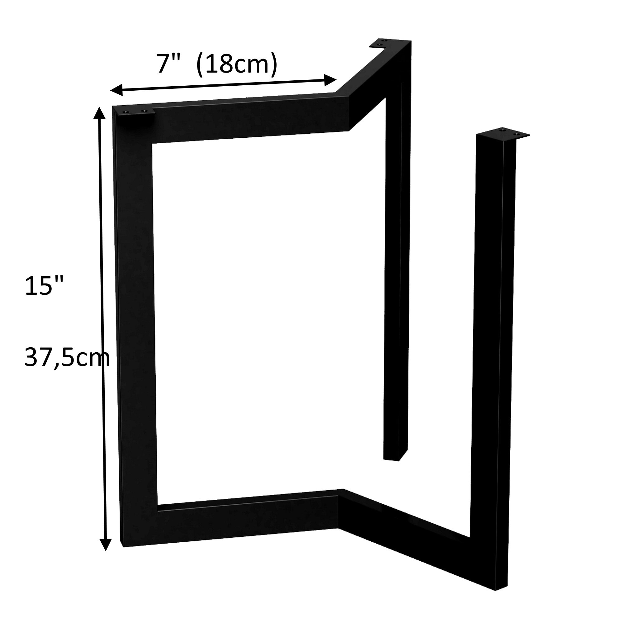 15" Coffee Table Base, Metal Table Legs, Full Frame Steel Table ...