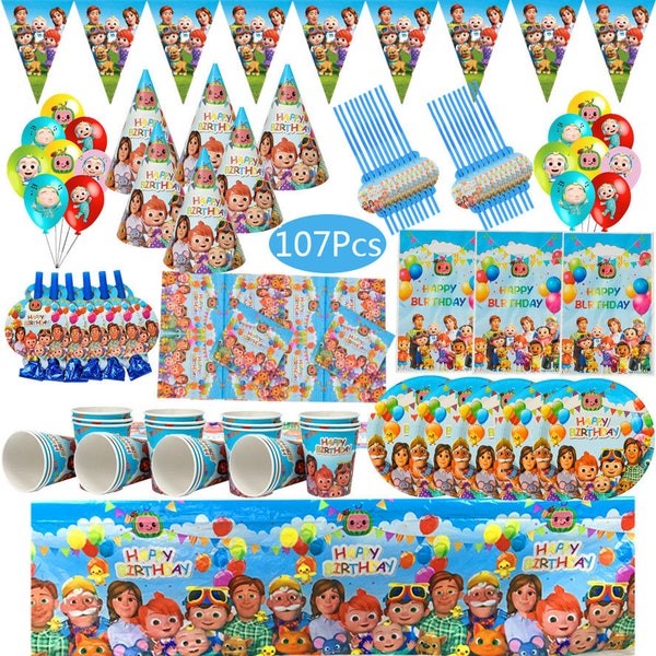 Cocomelon Party Supplies - Etsy