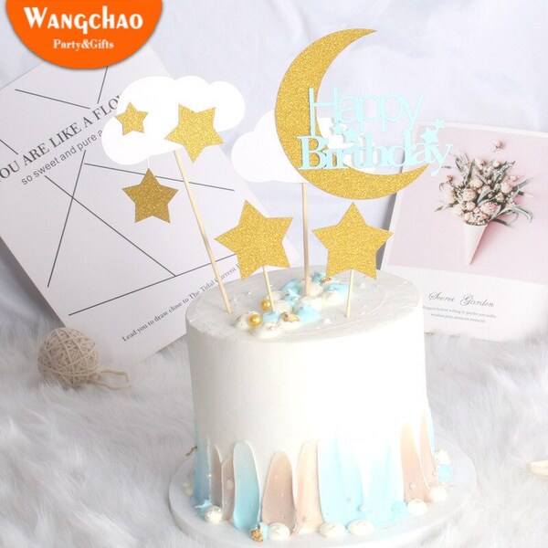 Moon Baby Shower Cake Topper - Etsy