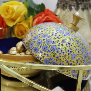 Large Paper Mache Gift Box Chapeau – Handmade Hand Painted Floral ...