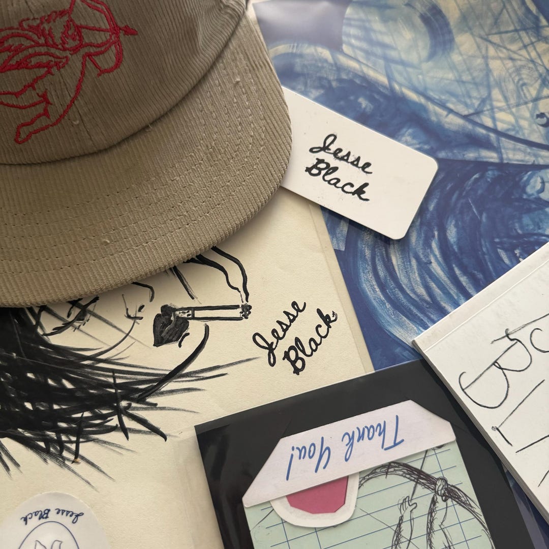 Mystery Bag of Art Grab Bag of Stickers, Prints, and Original Sketches ...