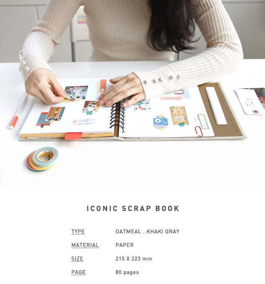 Classic Scrapbook | Large Memory Scrapbook | Premium Idea Scrap Book ...