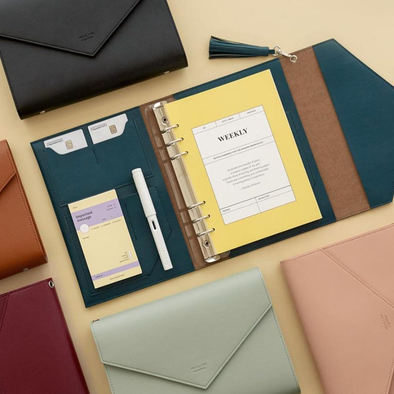 Teal Planner Binder A5 - Etsy