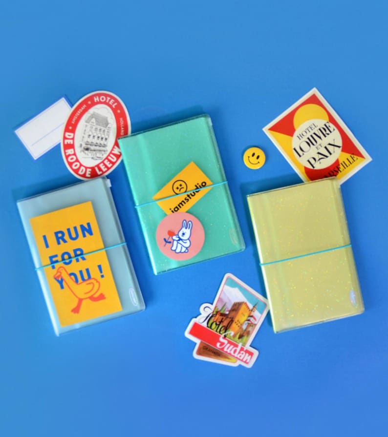 Sticker Storage Album Postcard Collection Binder Sticker Storage Book ...