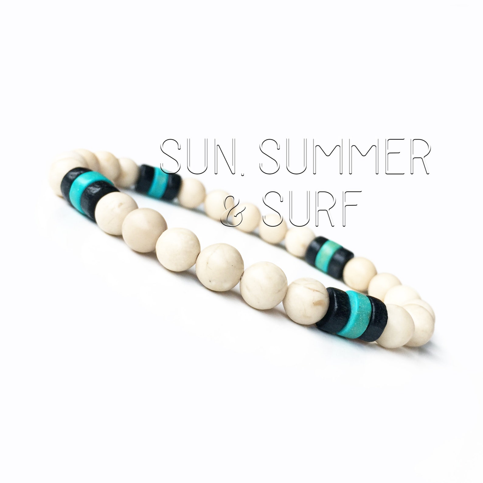 Surf Bracelet Surfer Style Bracelet Beaded Bracelet - Etsy UK