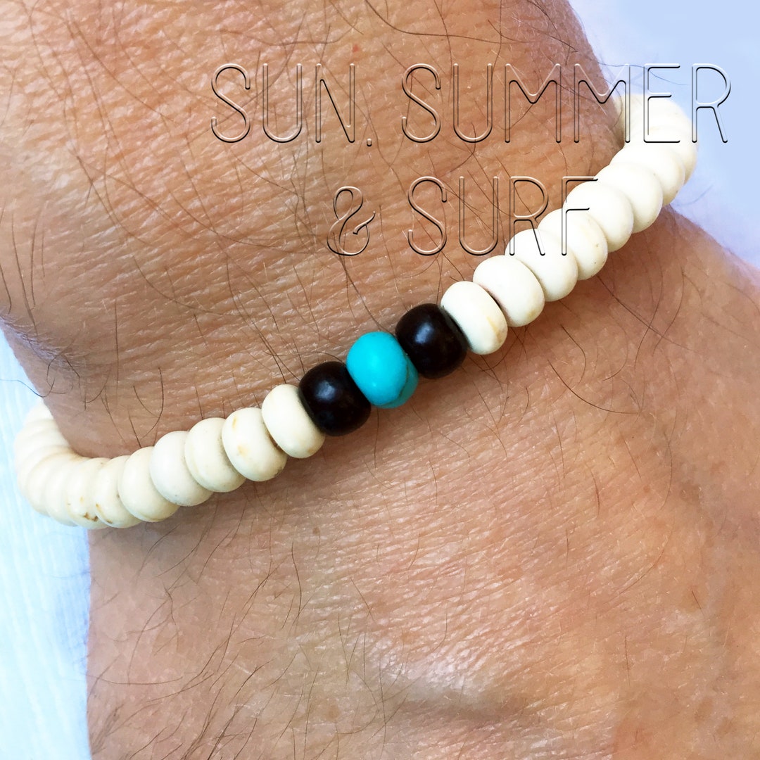 Surf Bracelet - Turquoise Bracelet - Beach Jewelry - Boho - Native ...