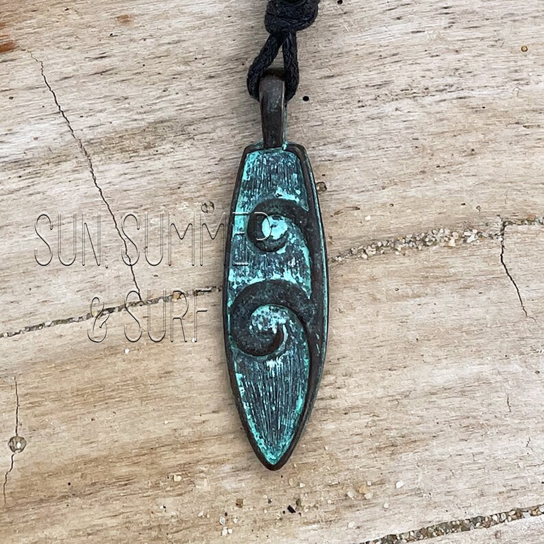 Mens Surfer Necklace - Necklaces for Women - Minimalist Necklace - Surf ...