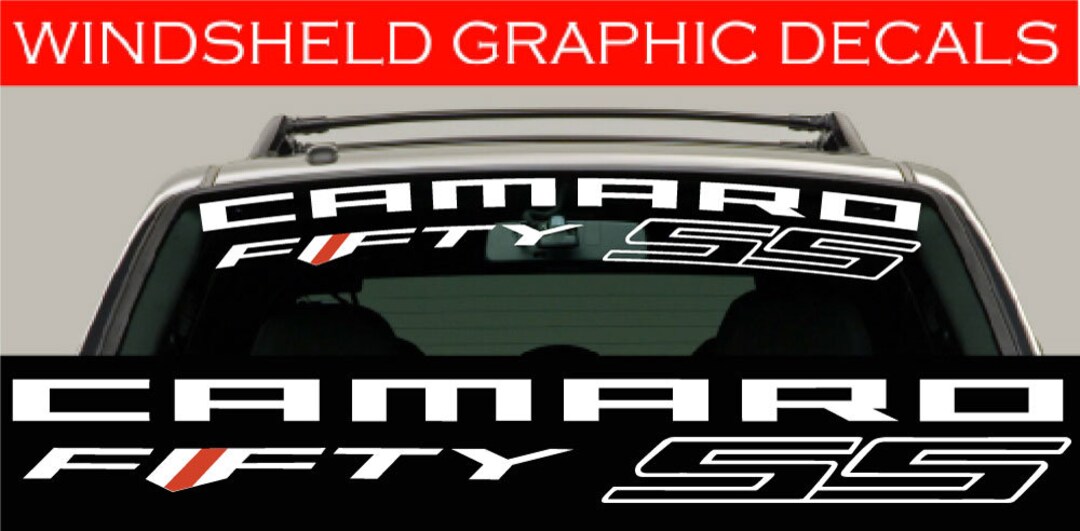 Camaro 50 Ss Windshield Banner Windshield Decal Windshield Sticker - Etsy