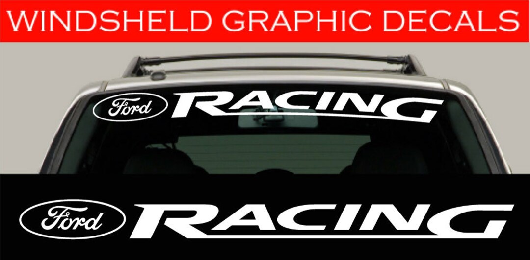 Ford Racing Windshield Banner Windshield Decal Windshield Sticker - Etsy