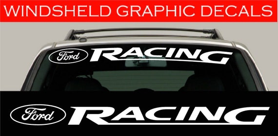 Ford Racing Decal Windshield