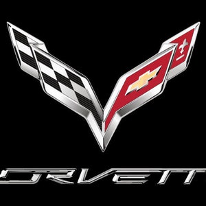 Corvette C7 Cross Flags Vinyl Wall Banner - Etsy