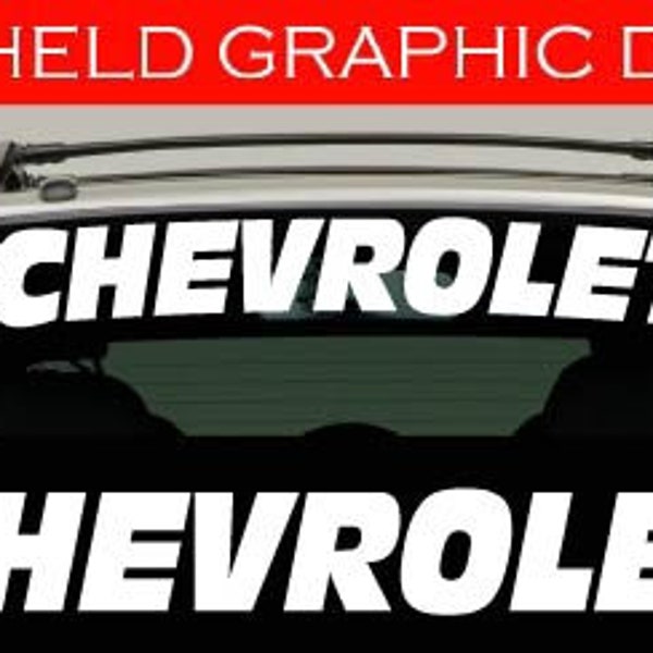 Chevrolet Windshield Decal - Etsy