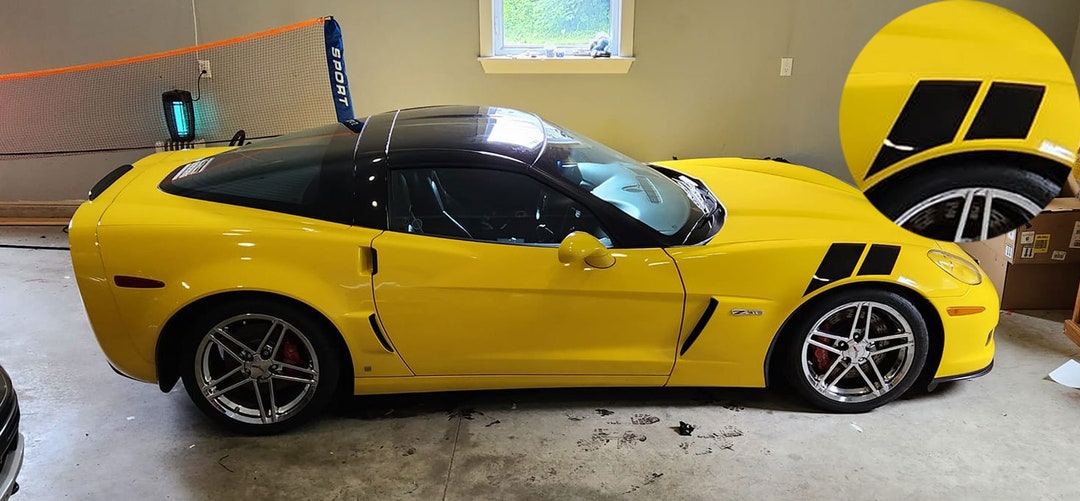 Corvette C6 Fender Stripes Decals Vinyl Stickers - Etsy
