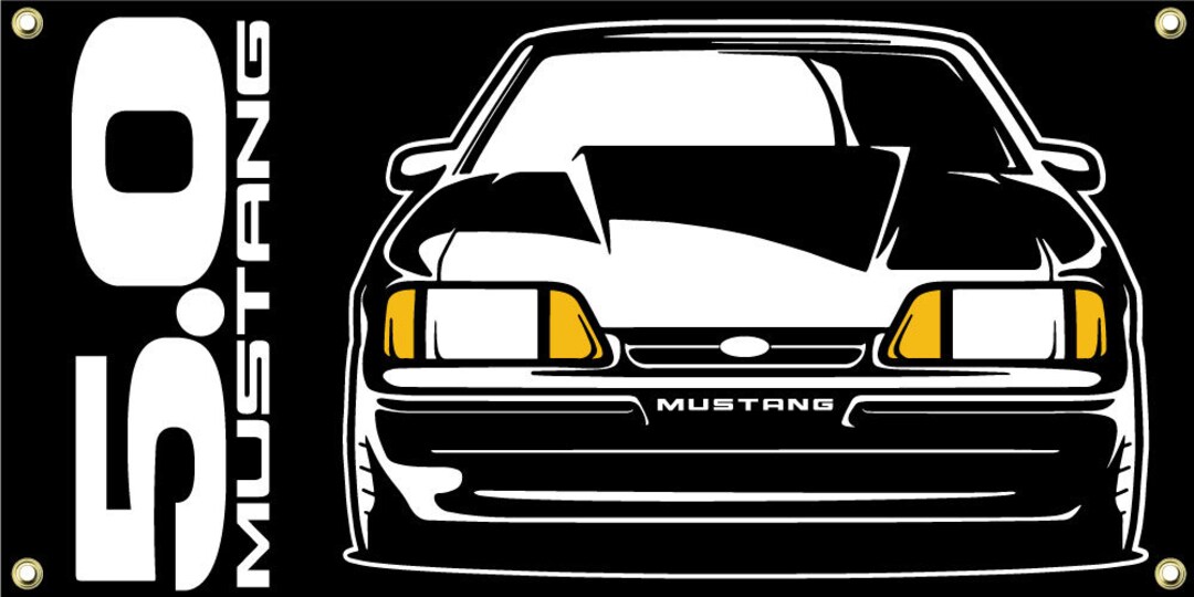 Ford Mustang LX 5.0 Foxbody Hatchback Vinyl Wall Banner - Etsy