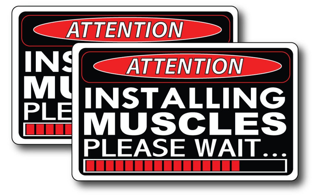 Attention Installing Bumper Sticker Vinyl Decal Sticker Humour Joke ...