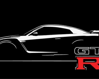 Nissan Gtr Banner - Etsy