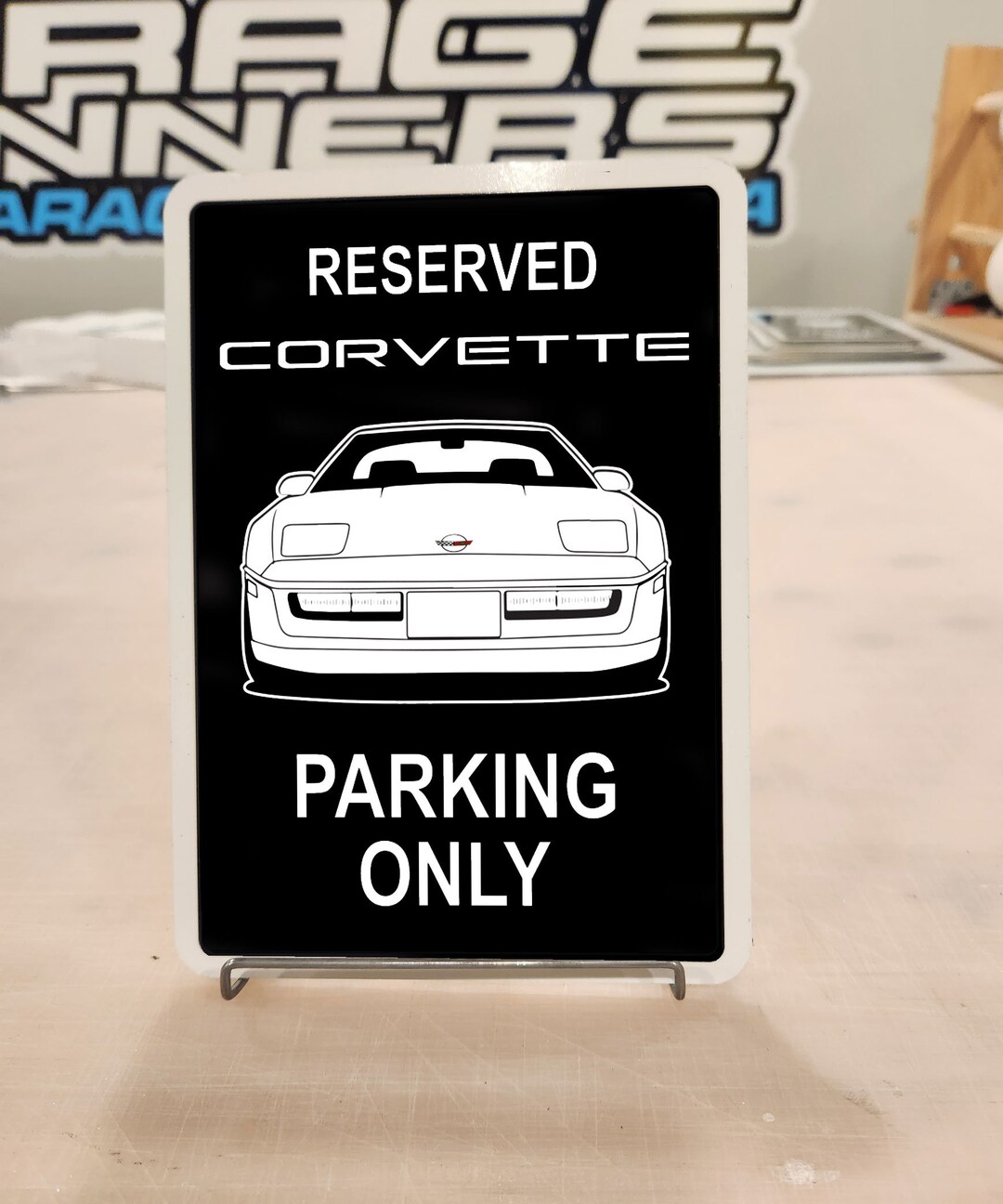Corvette C4 Reserved Parking Only Sign - Etsy