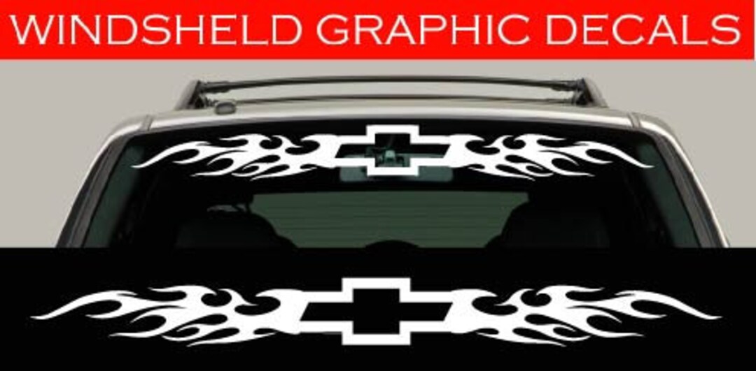 Chevy Front Window Decals