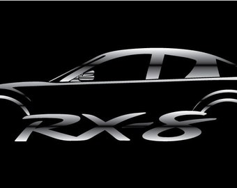 Mazda RX-8 Wall Racer 3D Printed Wall Art Gift - Etsy