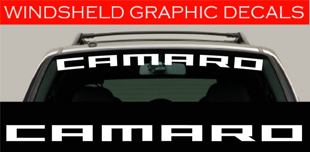 Camaro Windshield Banner Windshield Decal Windshield Sticker - Etsy