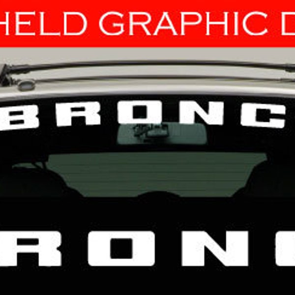 Bronco Windshield Sticker - Etsy