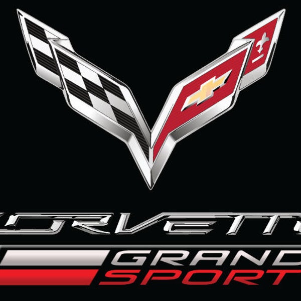 Corvette Cross Flags Svg - Etsy
