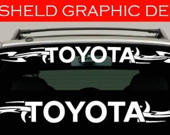 Windshield Banner Toyota - Etsy