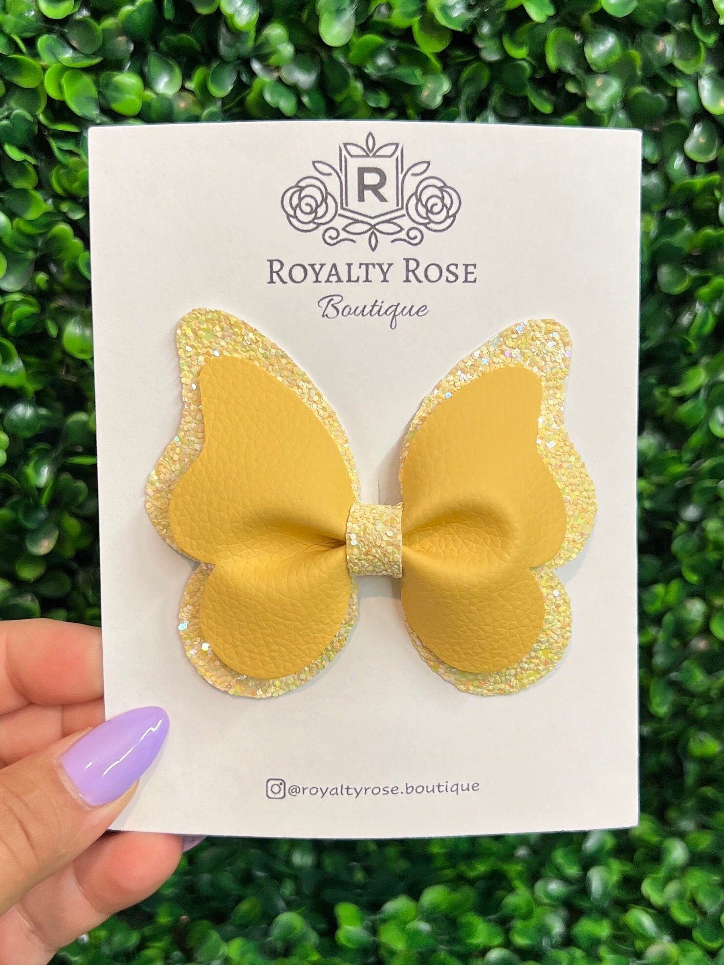 Butterfly Glitter Bows, Spring Hair Accessories, Butterfly Faux Leather ...