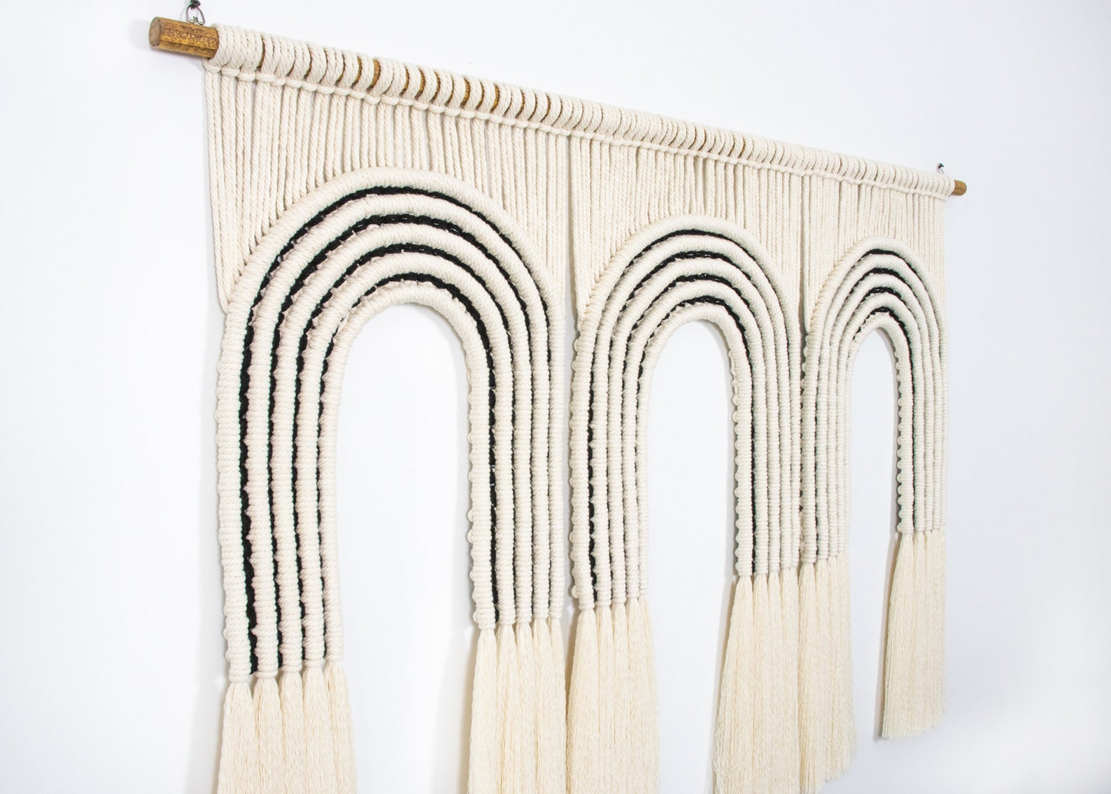 Macrame Wall Art 'ARCO III' Natural - Etsy Singapore