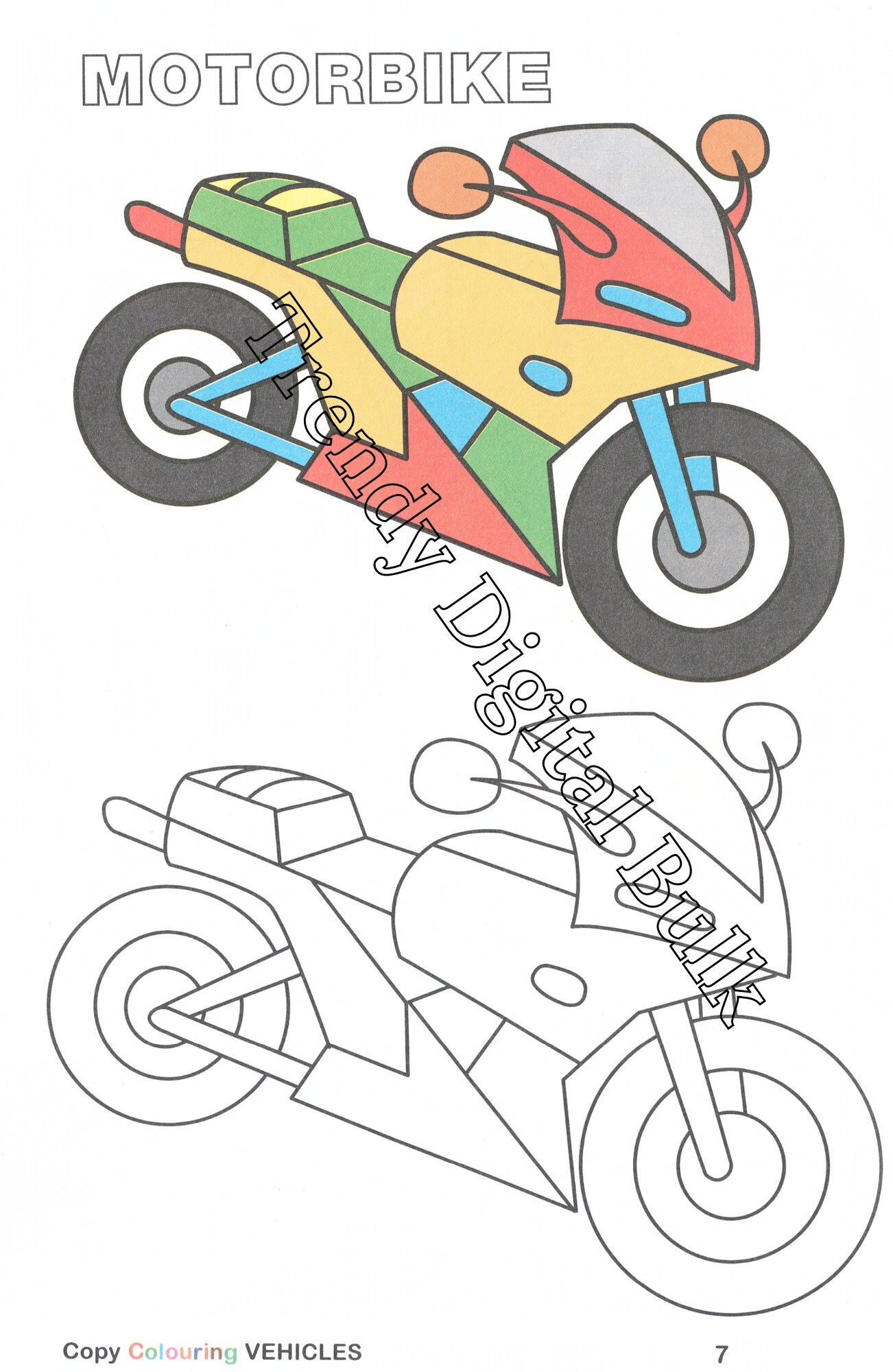 Printable Vehicles Coloring Pages |ship, Car, Bus, Bicycle, Airplane ...