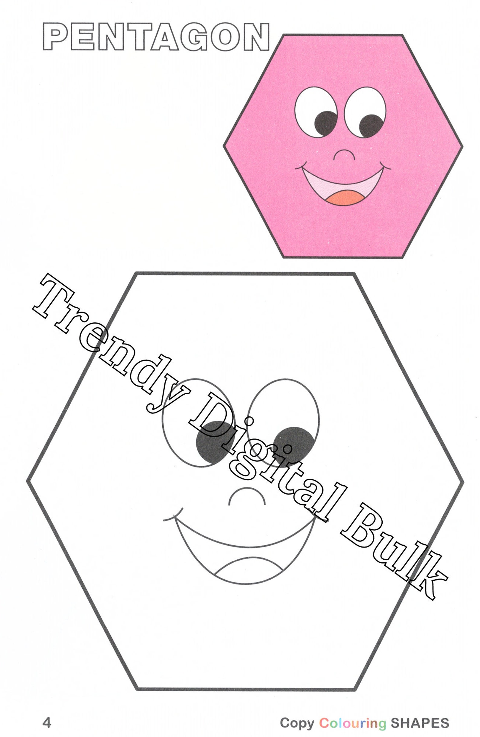 Printable Shapes Coloring Pages | Circle, Triangle, Star, Diamond, and ...