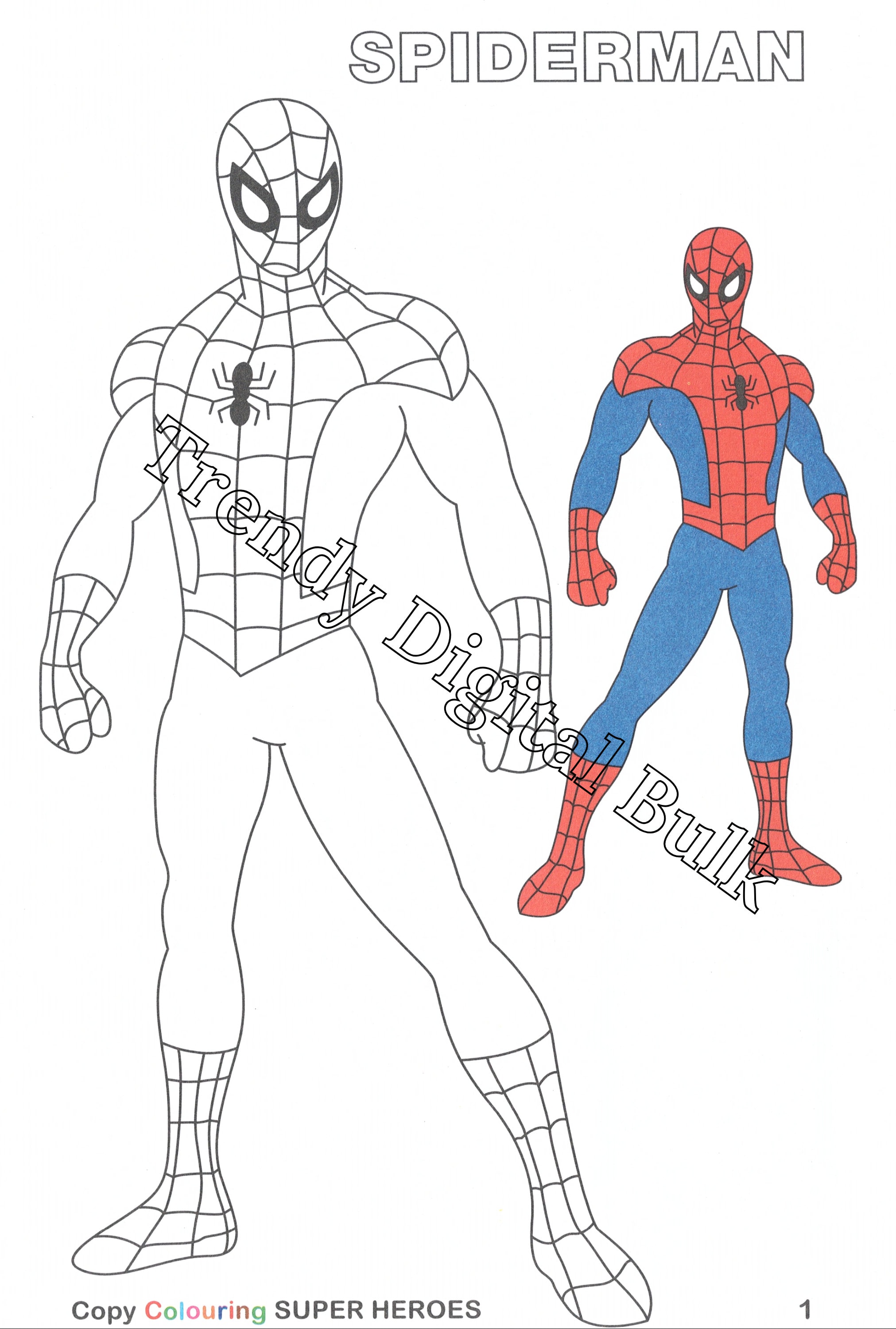 Printable SUPERHERO Coloring Pages | Legendary Heroes | Earth's ...