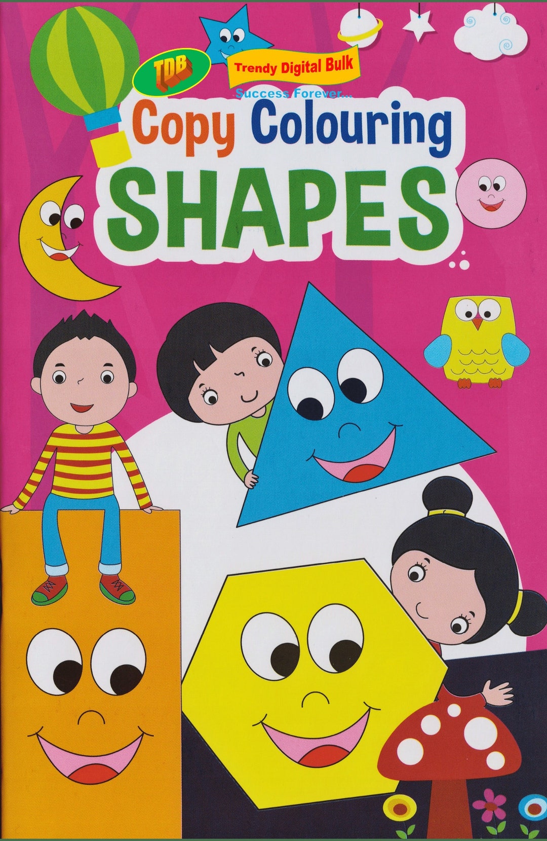 Printable Shapes Coloring Pages | Fun Kids Activity (instant Download ...