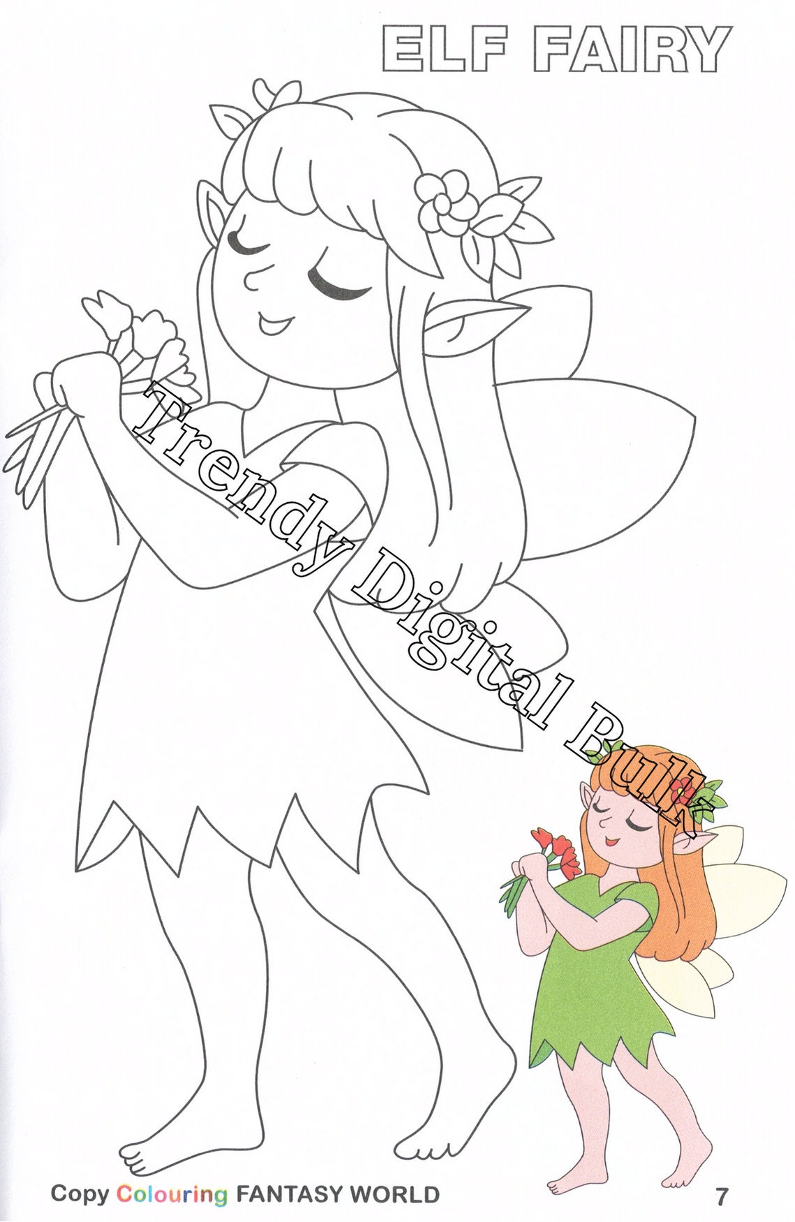 Printable Fantasy Fairy Coloring Pages | Magical Fairy Coloring Pages ...