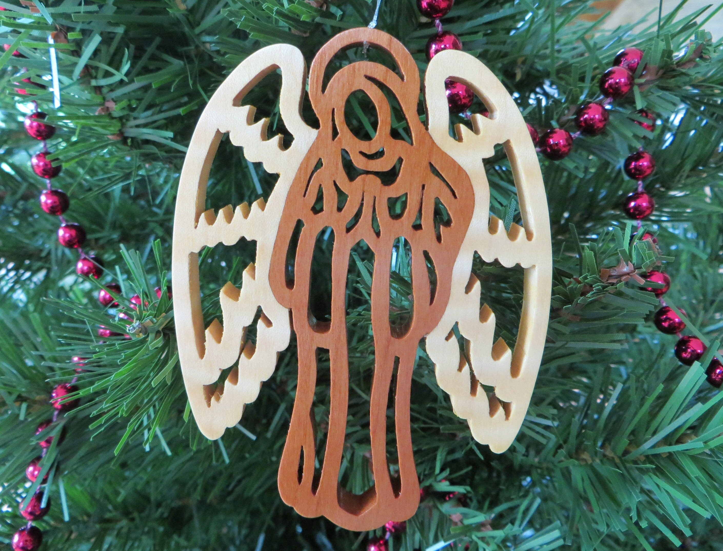 Praying Angel Scroll Saw Religious Ornament - Etsy
