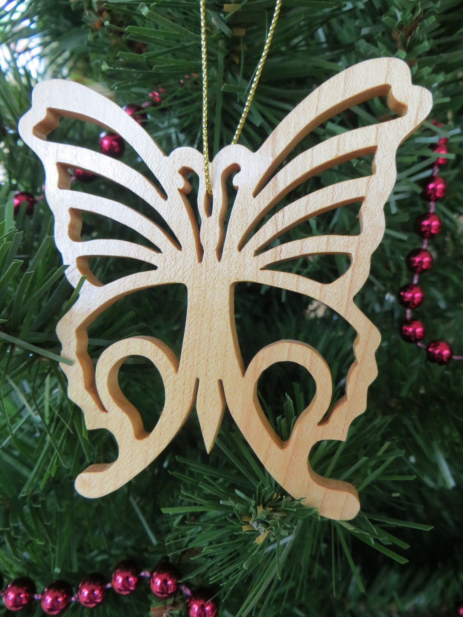 Wood Butterfly Scroll Saw Ornament - Etsy