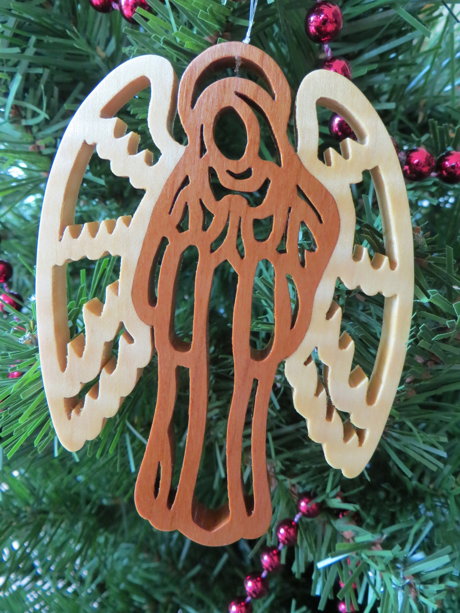 Praying Angel Scroll Saw Religious Ornament - Etsy
