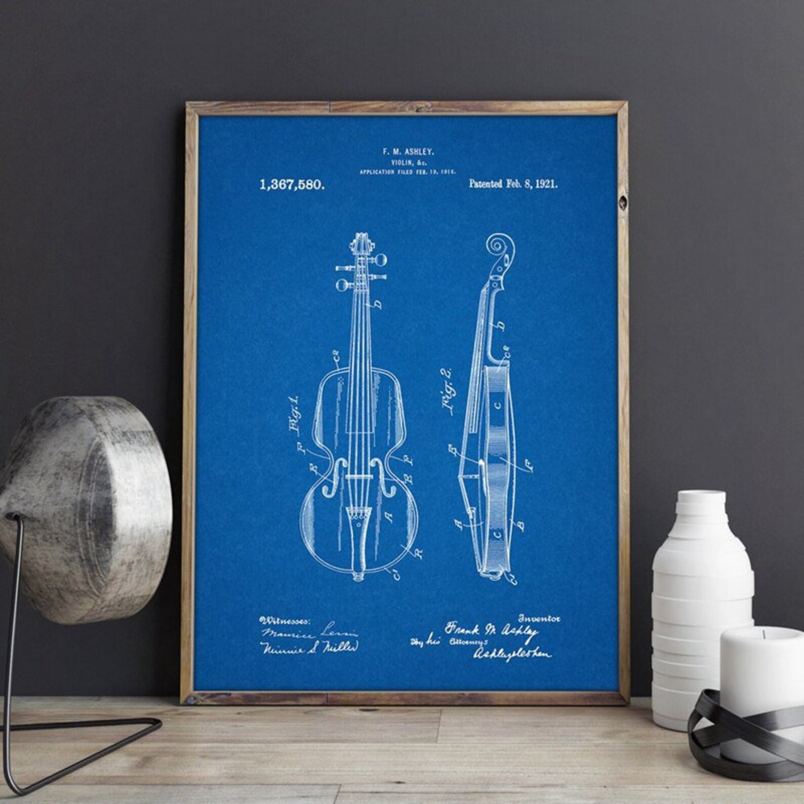 Violin Patent Prints Violinist Poster Boys Room Decor Vintage - Etsy