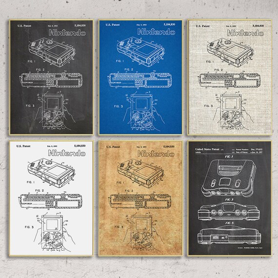 Japanese Video Game System Vintage Patent Blueprint Print - Etsy