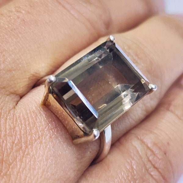 Smokey Topaz Ring - Etsy