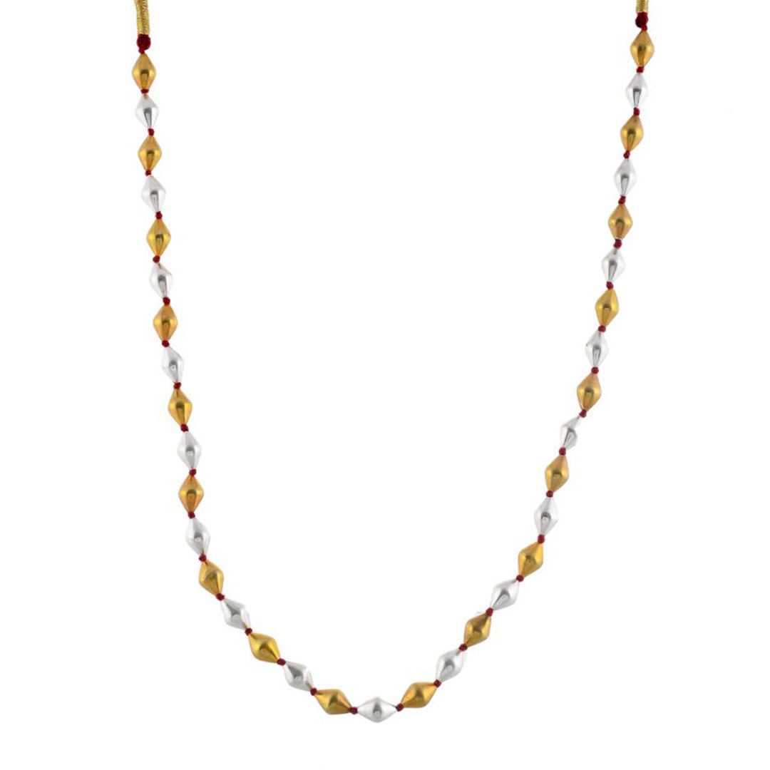 Silver Dholki Mala Indian Dholki Mala Bormala Dholki Beads Necklace ...