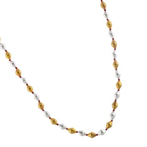 Silver Dholki Mala Indian Dholki Mala Bormala Dholki Beads Necklace ...