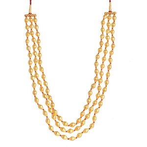 Gold Plated Dholki Mala: Indian Bormala Necklace - Etsy