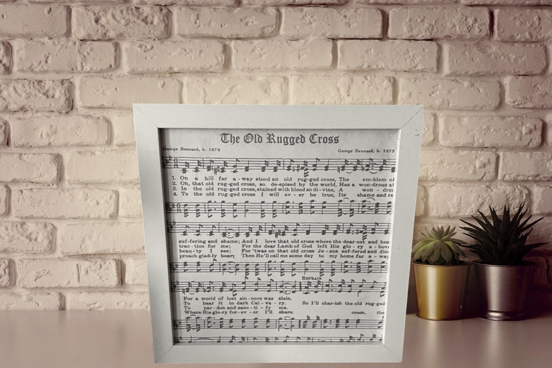 The Old Rugged Cross Lighted Shadowbox - Etsy