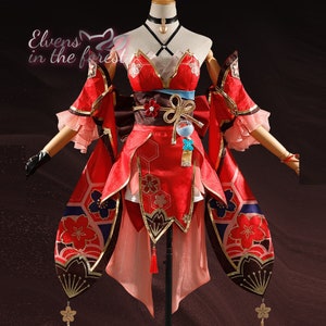 Honkai: Star Rail Hanabi's Full Set Cosplay Costume Decoration, Hanabi ...