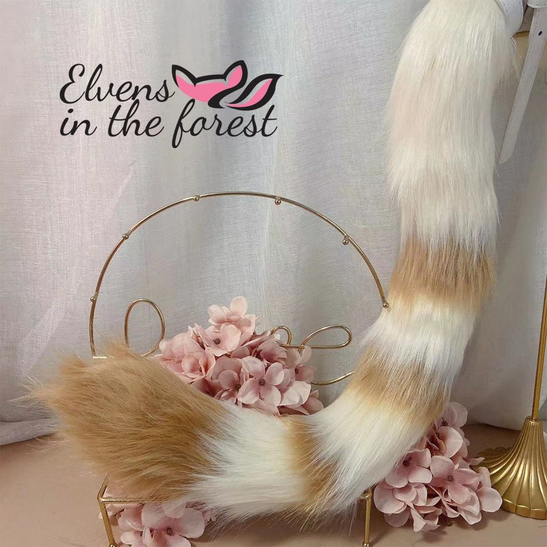 Orange Cat Tail Cat Ears and Collar-cosplay-butt Plug-handmade - Etsy
