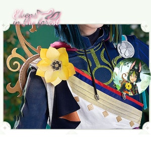 Genshin Impact Grass Tinari-cosplay Costume-dark Green Wig-game Full ...