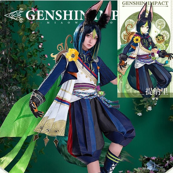 Genshin Impact Grass Tinari-cosplay Costume-dark Green - Etsy